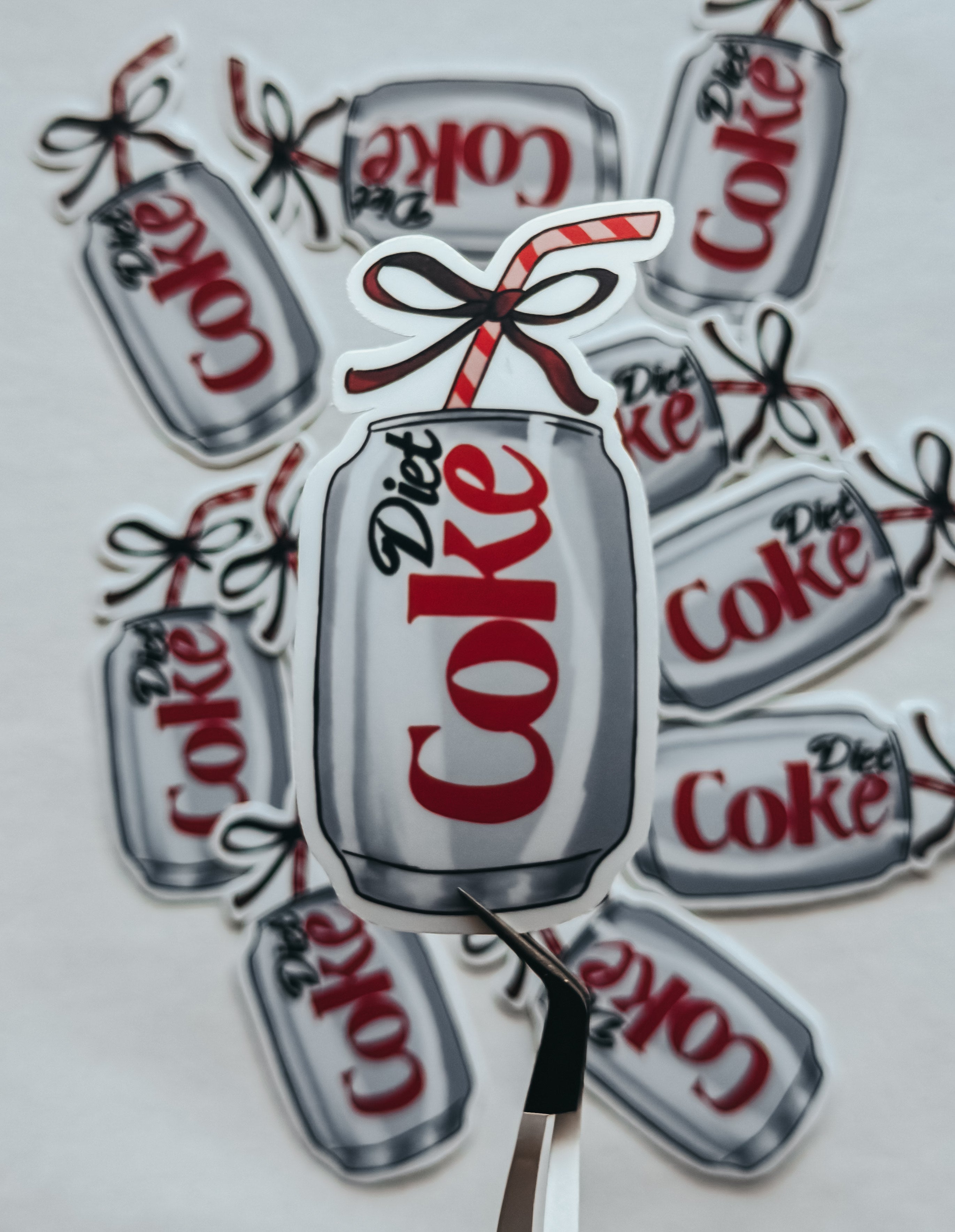 "Diet Coke" die cut sticker – Alex Elisabeth Illustration